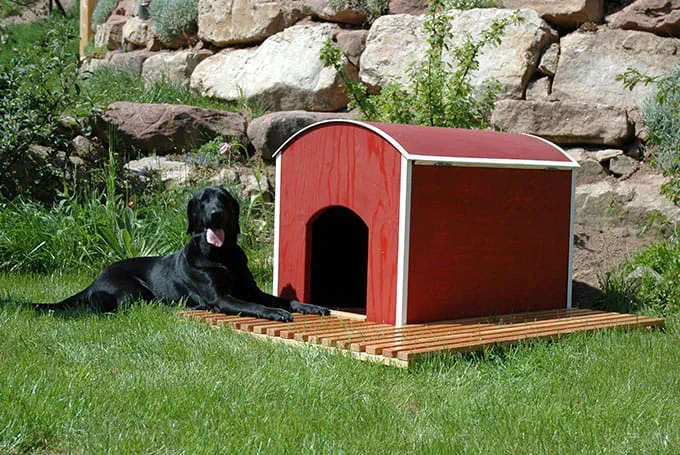 Byg selv hundehus | Arbejdstegning hundehus